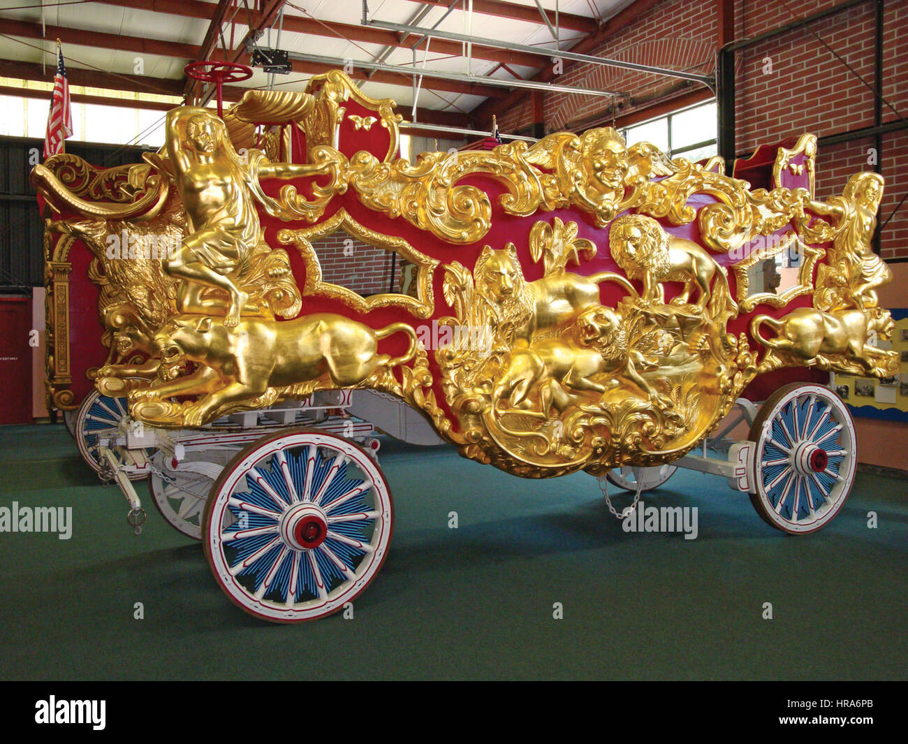 Ringling Bros. Lion Tableau Wagon WDL10695 Stock Photo - Alamy