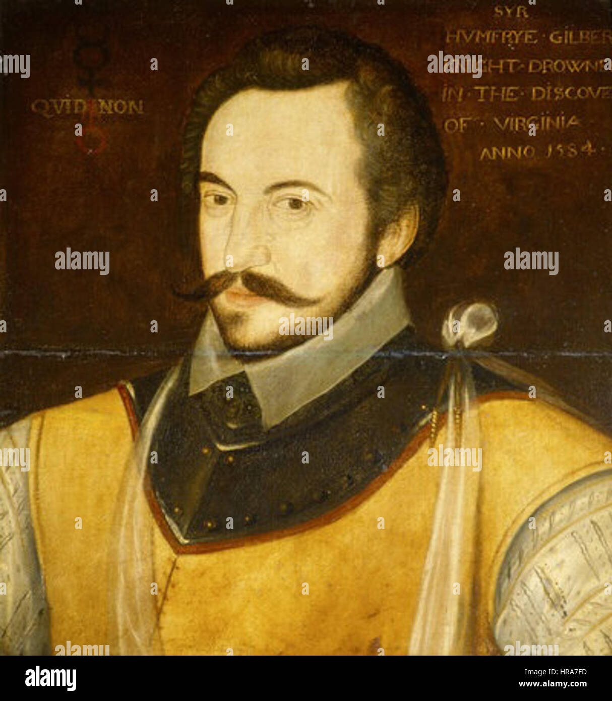 Sir Humphrey Gilbert Compton Castle Stock Photo - Alamy