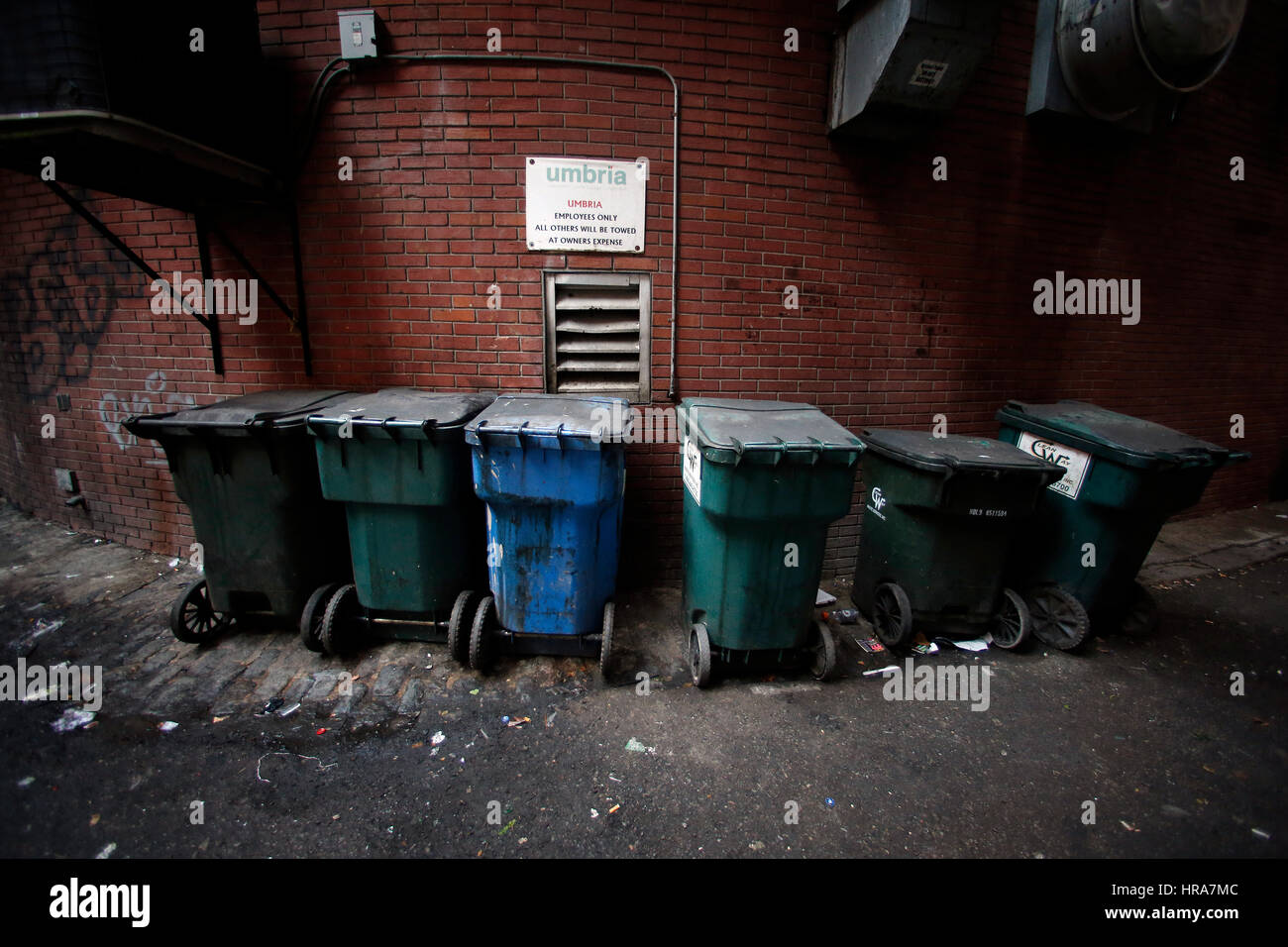 Trash alley hi-res stock photography and images - Alamy