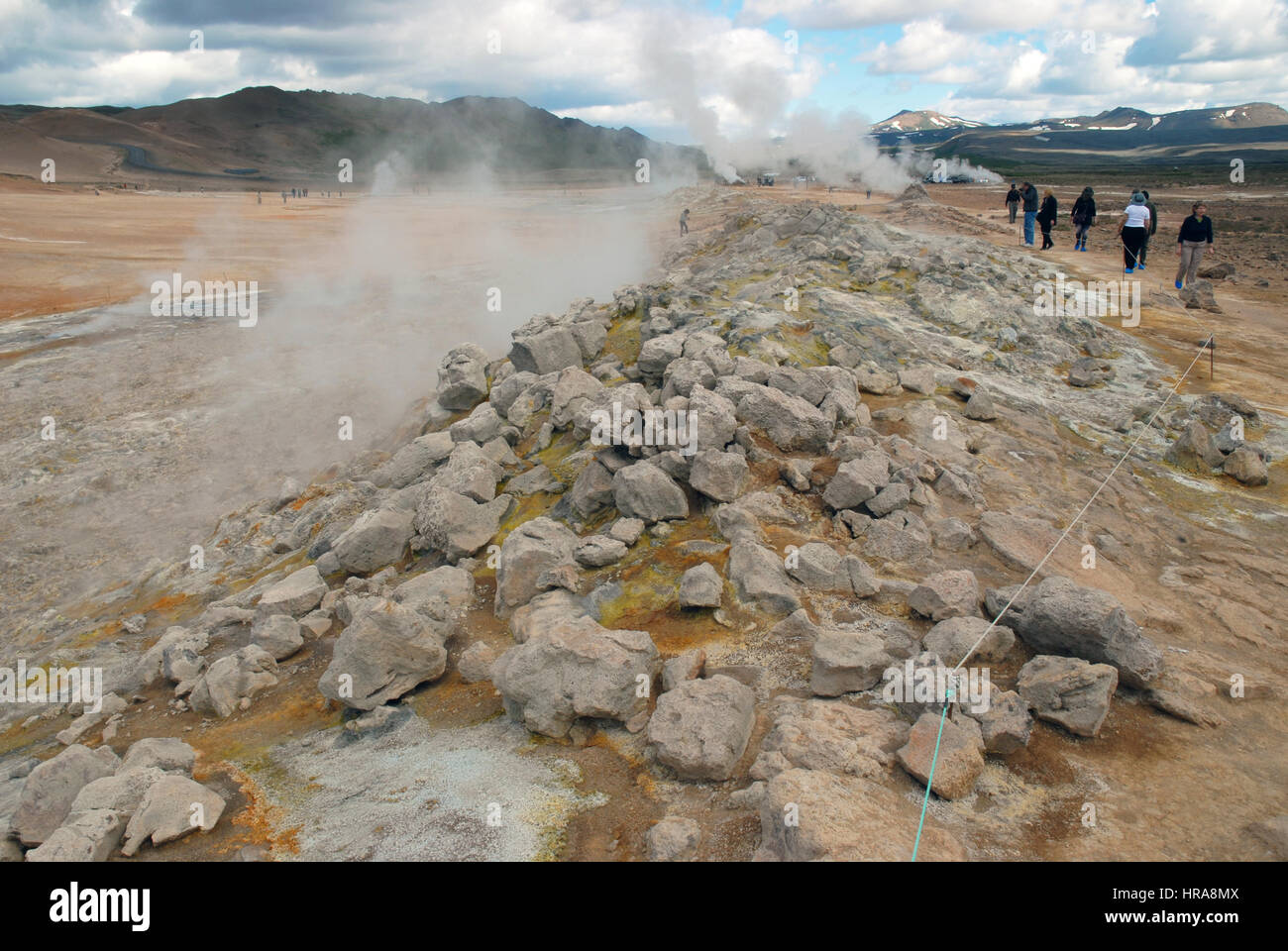 A geothermal spot noted for its bubbling pools, boiling mud pits and ...