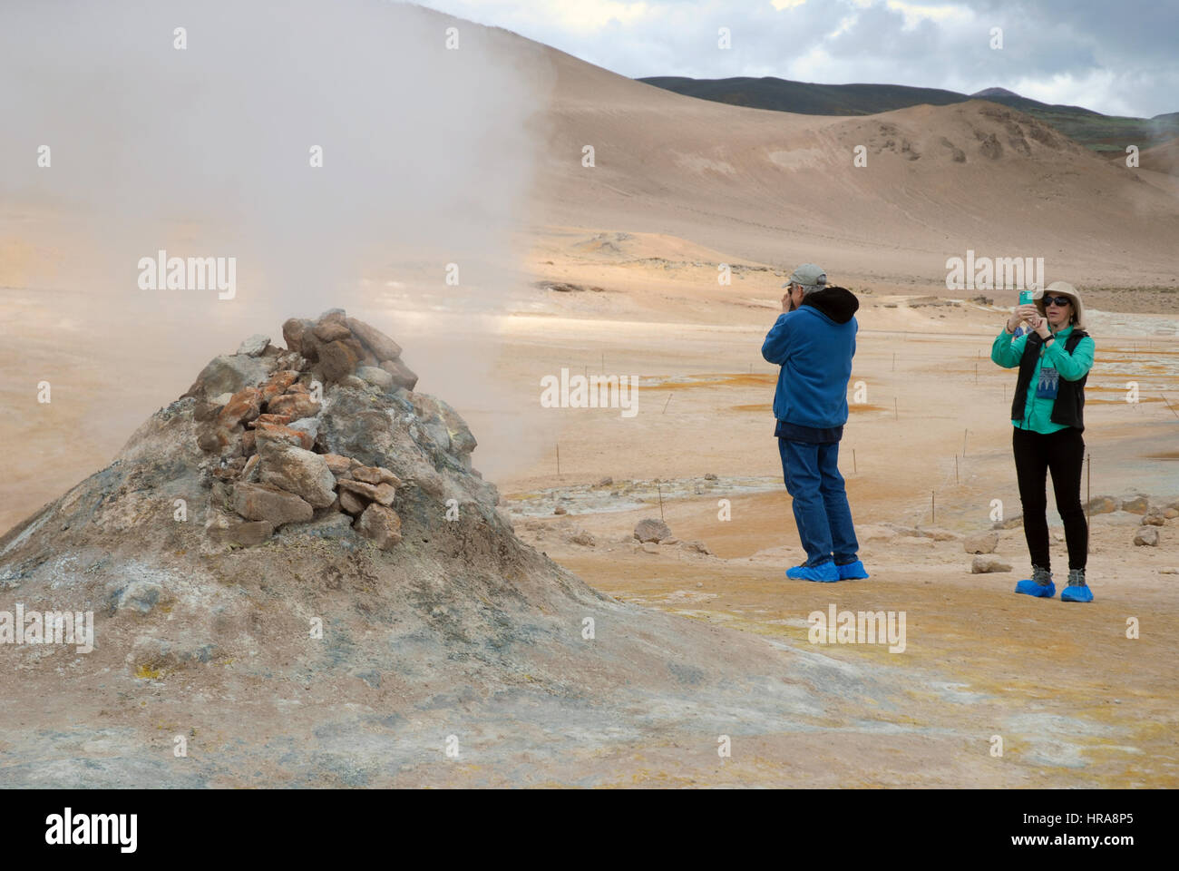 A geothermal spot noted for its bubbling pools, boiling mud pits and ...