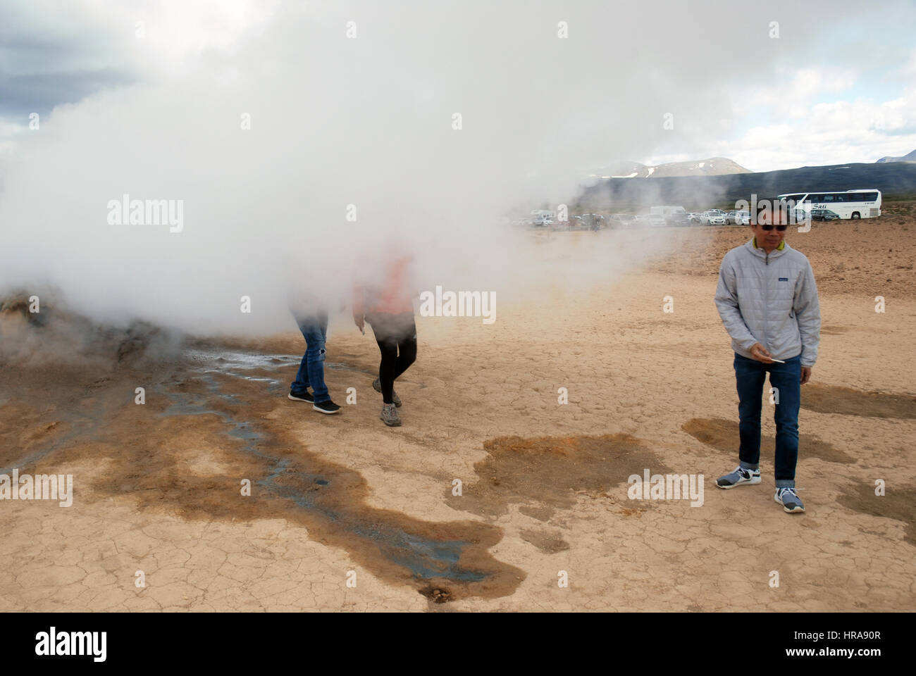 A geothermal spot noted for its bubbling pools, boiling mud pits and ...