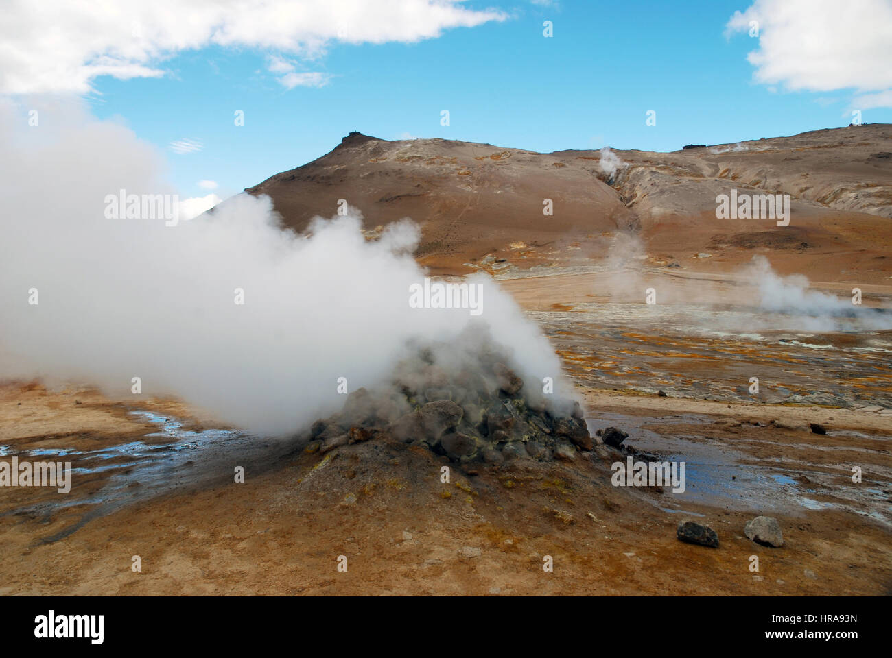 A geothermal spot noted for its bubbling pools, boiling mud pits and ...