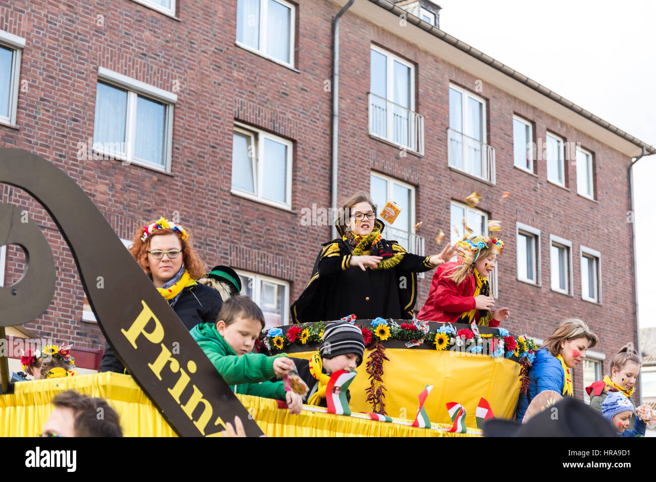 Stolberg, Germany - Rose Monday Parade (Rosenmontagszug) on February ...