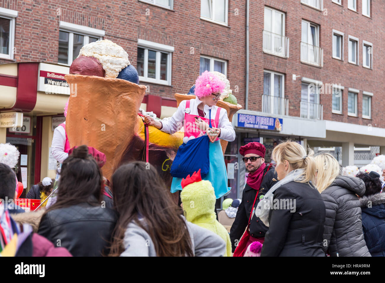 Stolberg, Germany - Rose Monday Parade (Rosenmontagszug) on February ...
