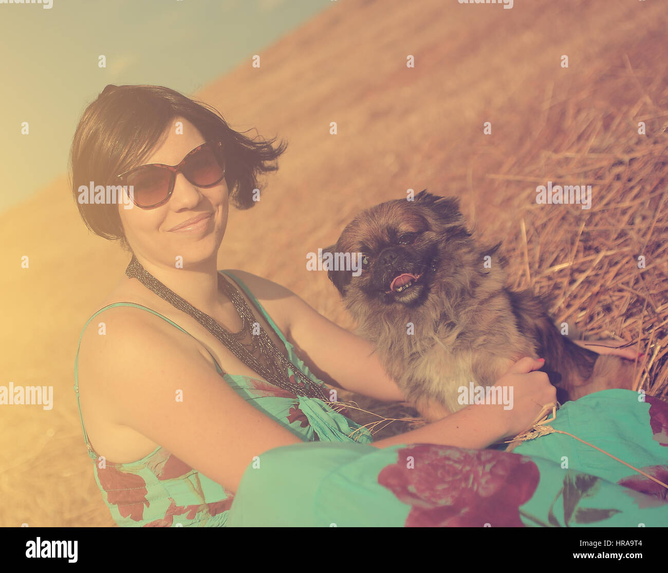 Woman pekingese dog hi-res stock photography and images - Alamy