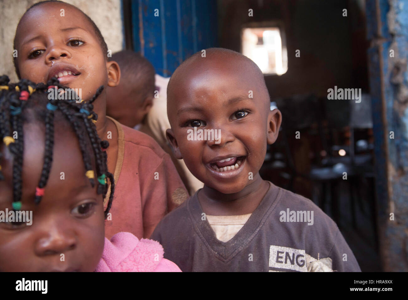 Children in an orphanage in Kibera slums, Nairobi, Kenya, East Africa ...