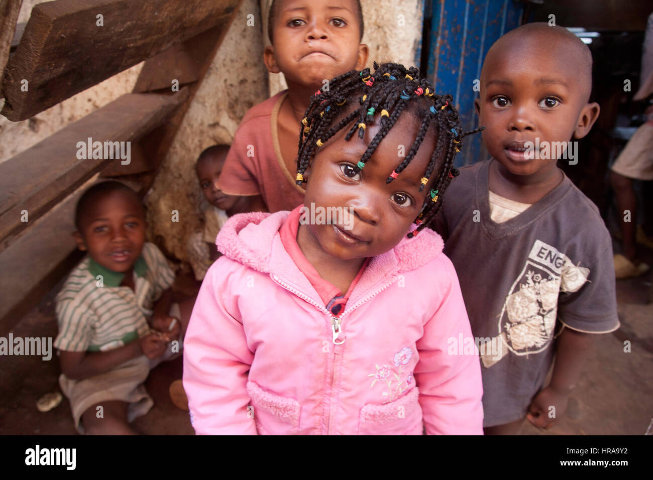 Children in an orphanage in Kibera slums, Nairobi, Kenya, East Africa ...