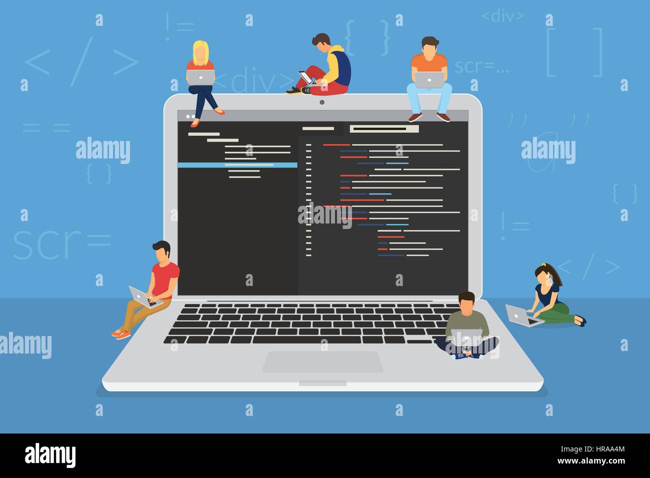 Young programmers coding a new project Stock Vector Image & Art - Alamy Young programmers coding a new project Stock Vector Image & Art - Alamy