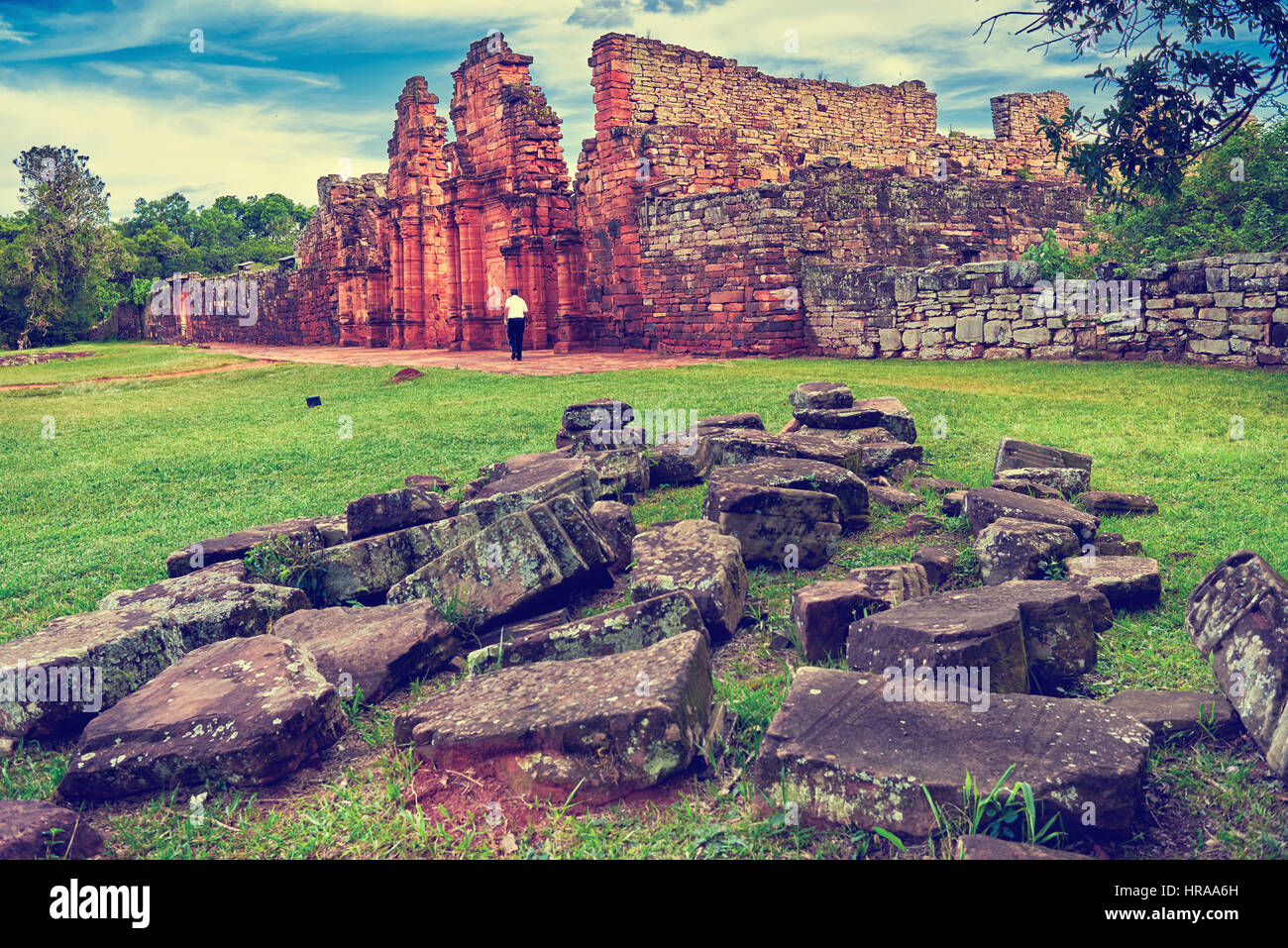 SAN IGNACIO MINI JEZIUTES RUINS, MISIONES, ARGENTINA - NOV 26, 2014 ...