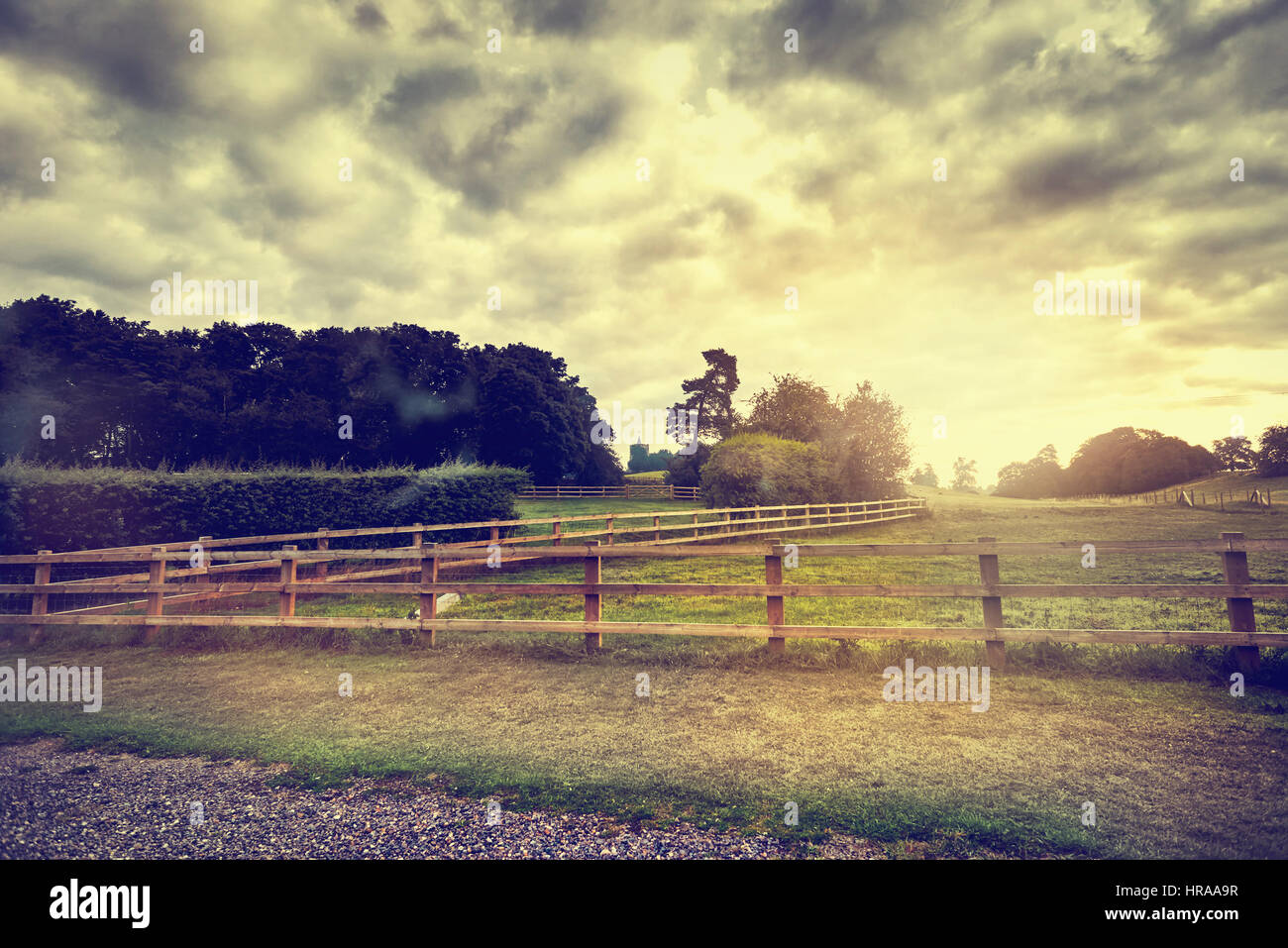 Beautiful English countryside. Stunning landscape over English ...