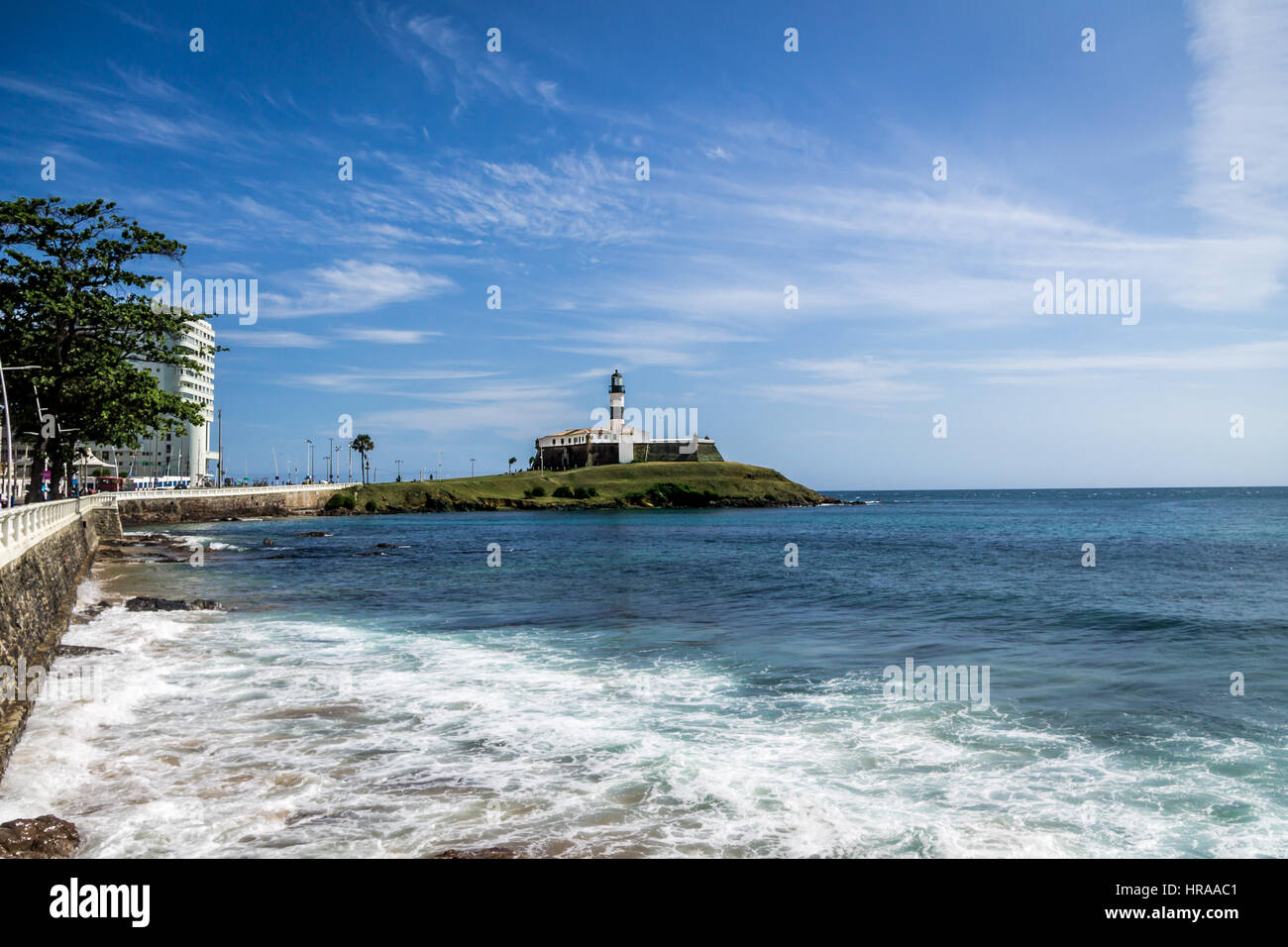 Barra lighthouse and beach in Salvador - Bahia, Brazil Stock Photo - Alamy
