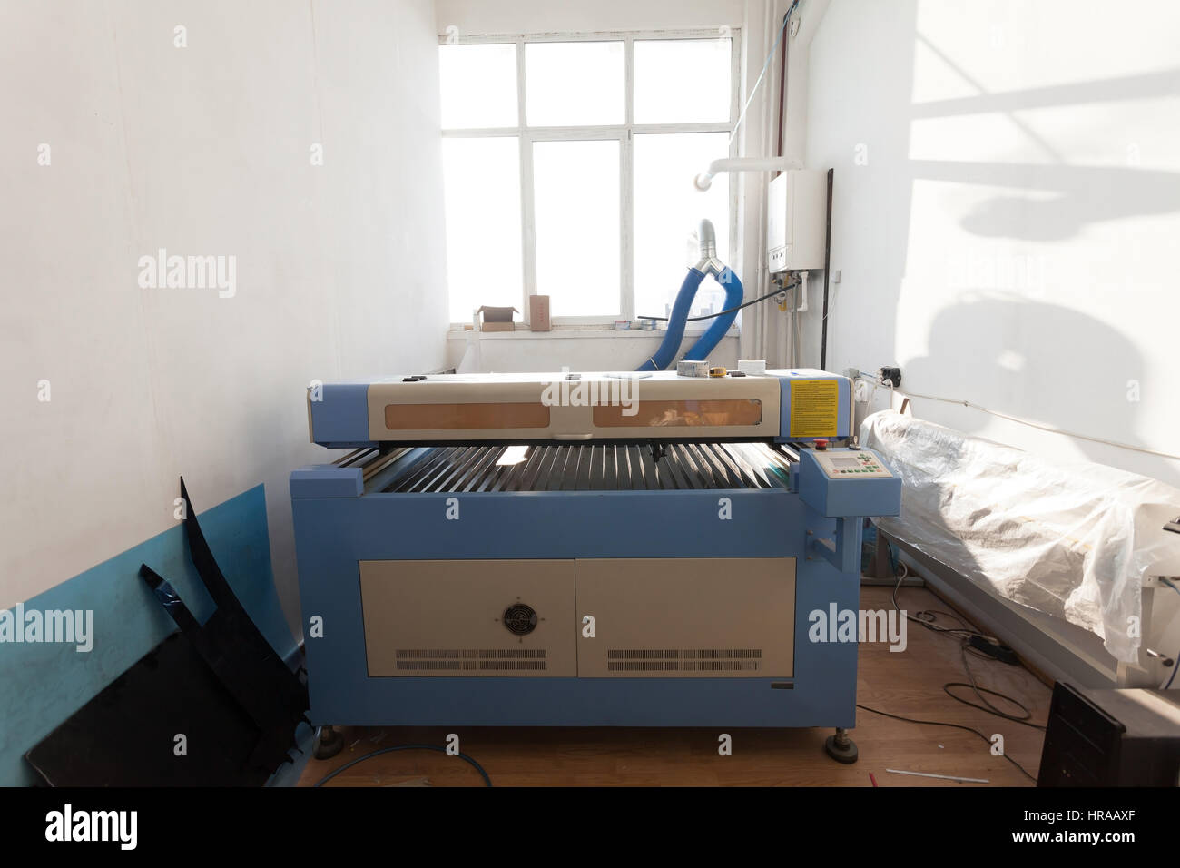 Small workroom with architecture dummy manufacturing Stock Photo - Alamy