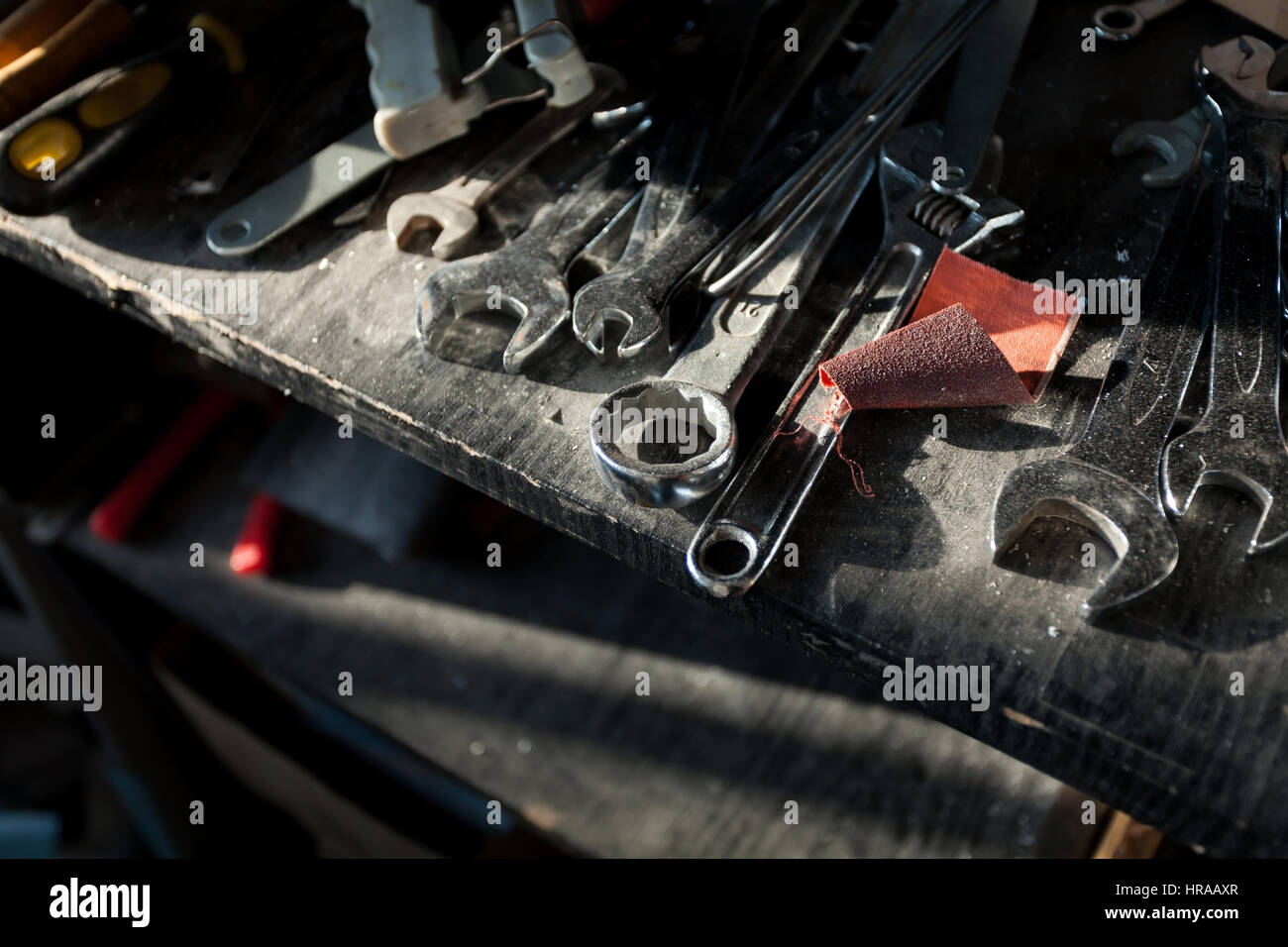 Small workroom with architecture dummy manufacturing Stock Photo - Alamy