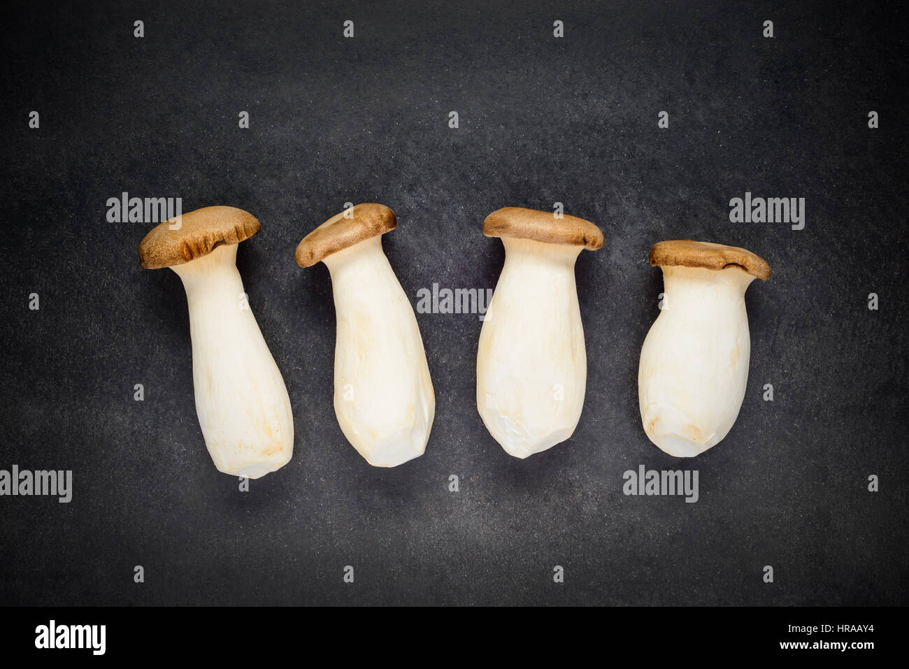 Top View of Pleurotus Eryngii Mushrooms in Top View Stock Photo - Alamy