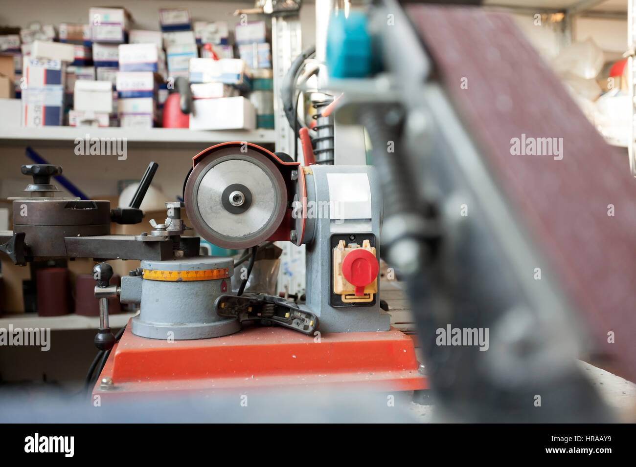 Small workroom with architecture dummy manufacturing Stock Photo - Alamy