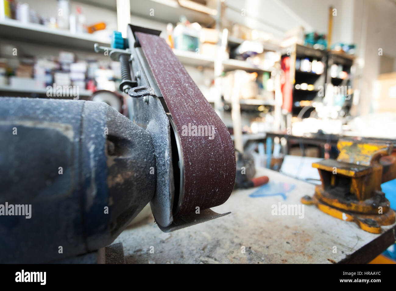 Small workroom with architecture dummy manufacturing Stock Photo - Alamy