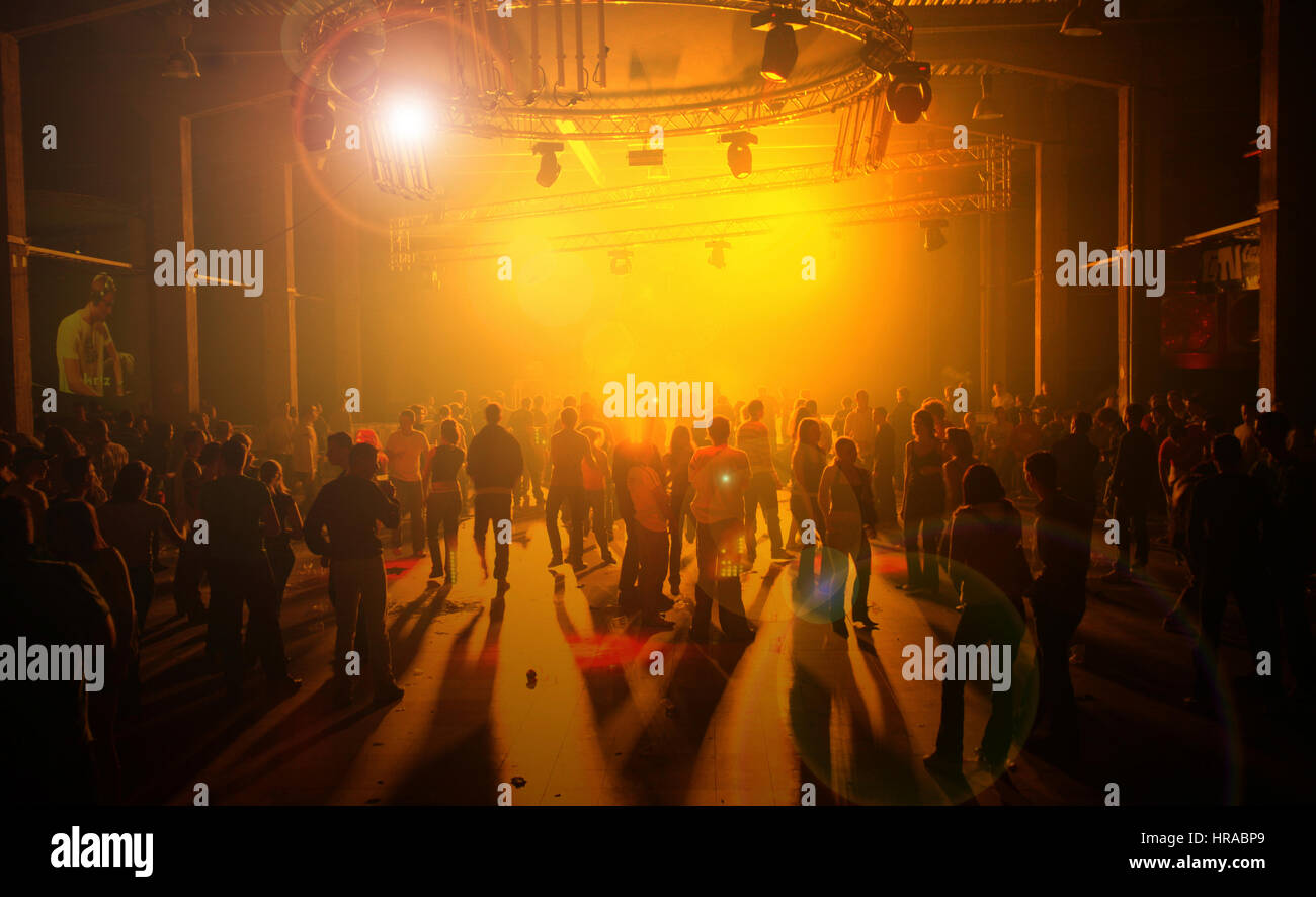 DJ performance at dance party Stock Photo - Alamy