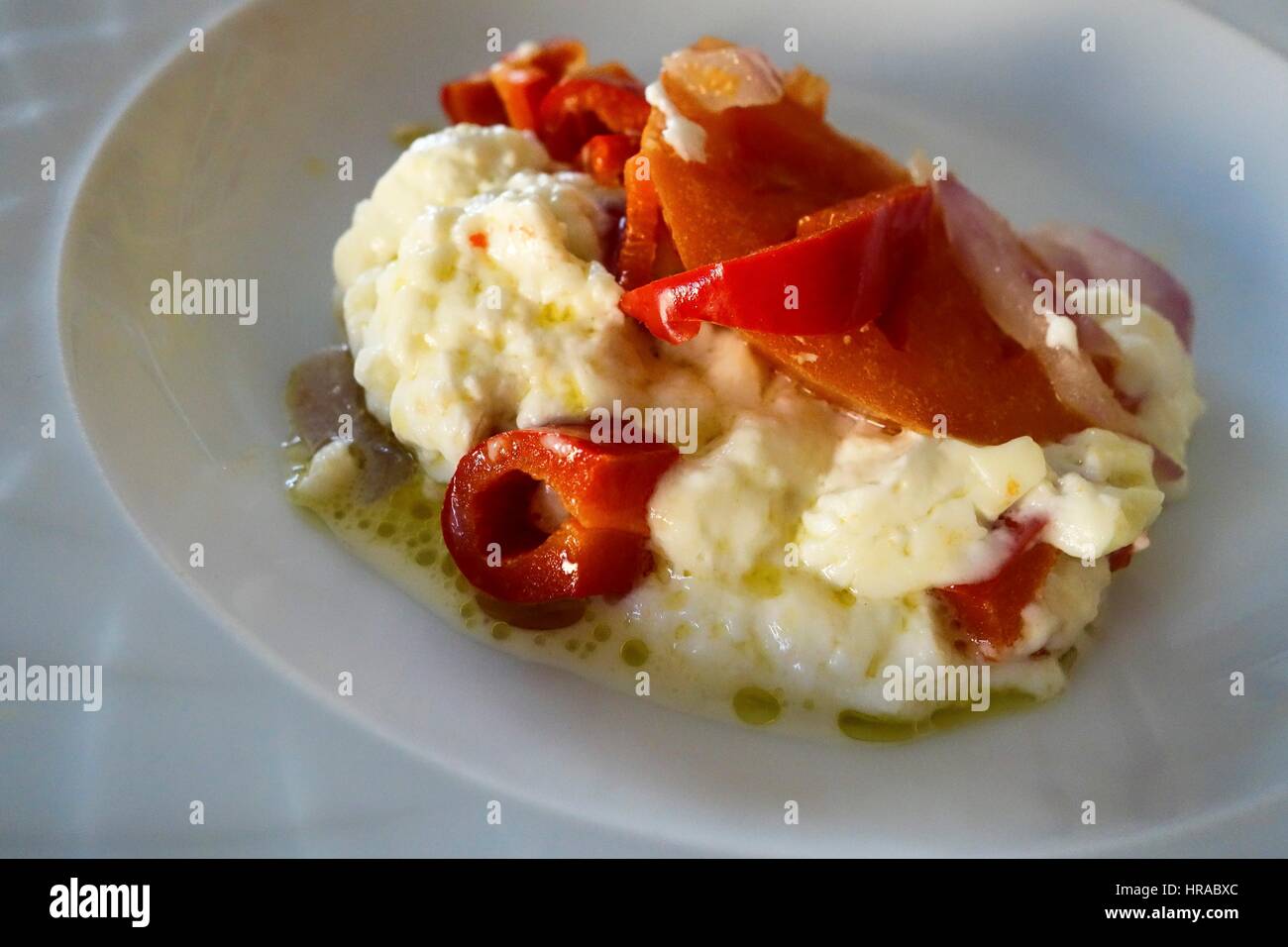 Greek Cuisine. Feta Bouyiourda. Spicy Greek Baked Feta with Tomatoes ...