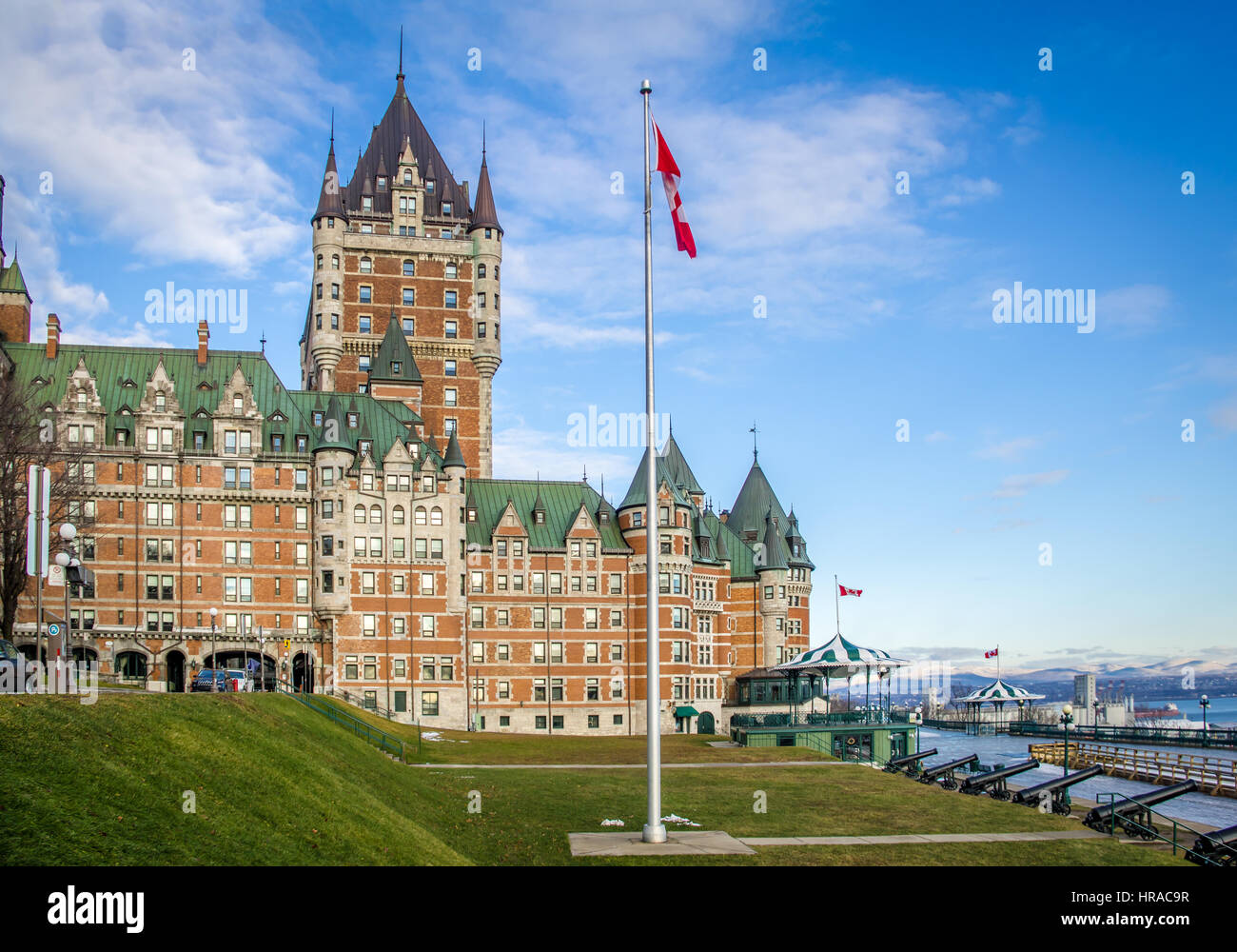 Frontenac Castle - Quebec City, Quebec, Canada Stock Photo - Alamy