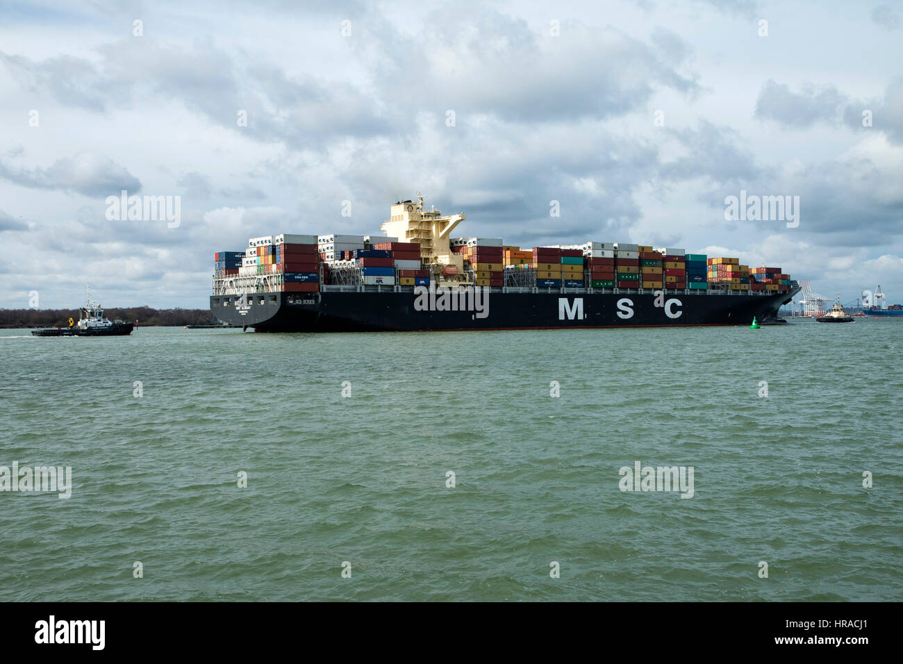 Msc container ship hi-res stock photography and images - Alamy