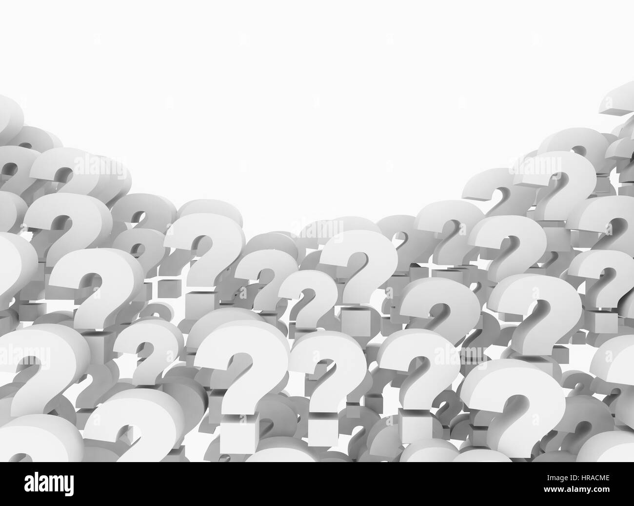 3d render illustration of question mark blocks Stock Photo - Alamy