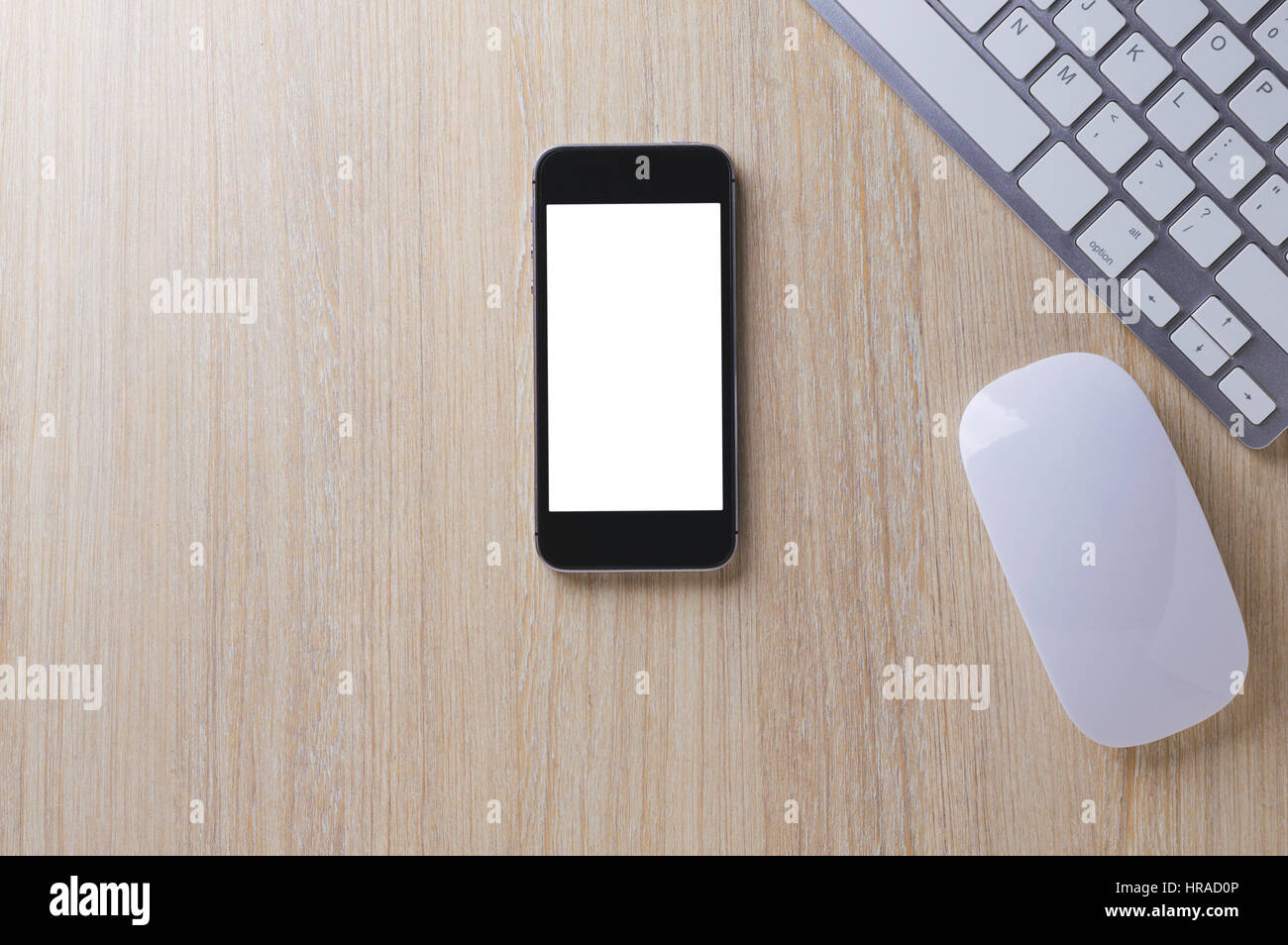 Office desk wood with computer, note book,phone concept in wood ...