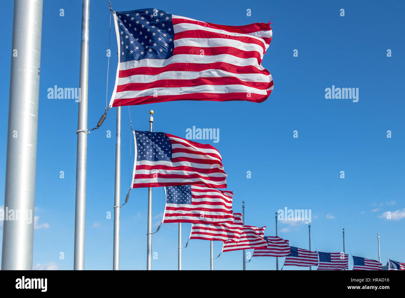 Flags of the usa hi-res stock photography and images - Alamy