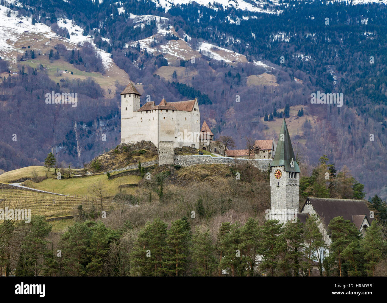 Balzers gutenberg castle hi-res stock photography and images - Alamy
