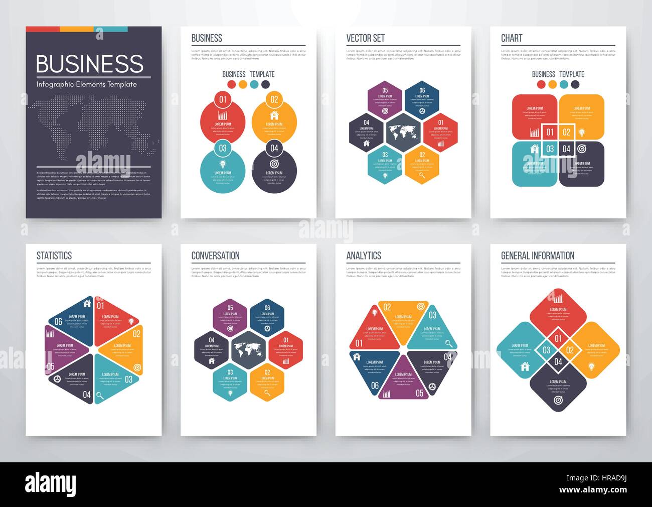 Set with infographics Stock Vector Image & Art - Alamy