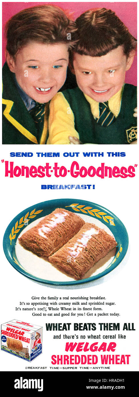 Vintage shredded wheat advertisement hi-res stock photography and ...