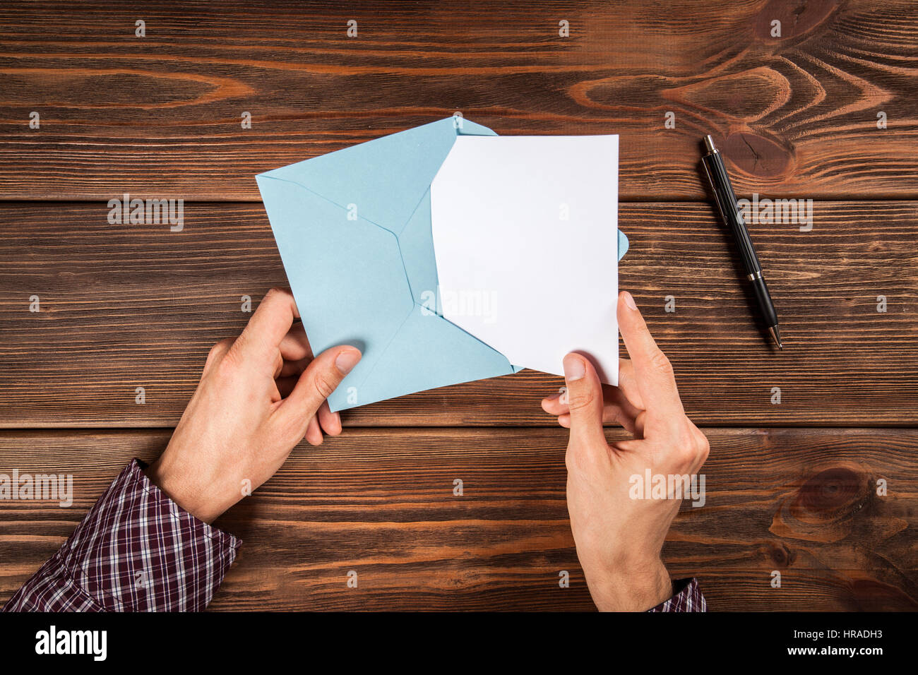 Sending a letter Stock Photo - Alamy