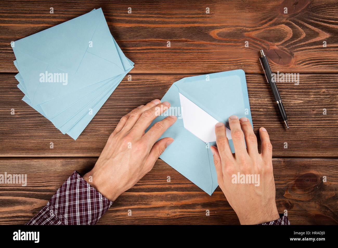 Sending a letter Stock Photo - Alamy