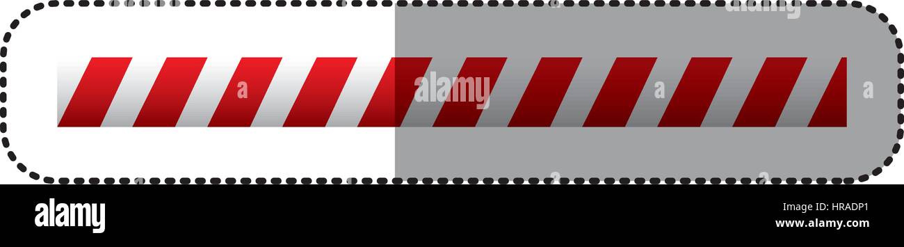 sticker barrier icon line caution sign Stock Vector Image & Art - Alamy