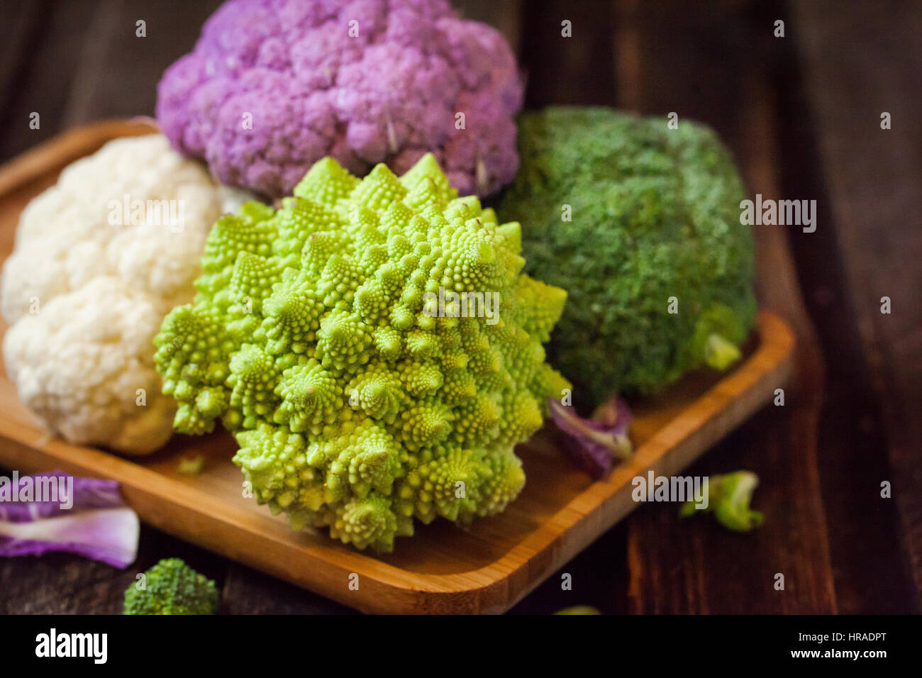 Purple Romanesco Broccoli Stock Photos & Purple Romanesco Broccoli ...