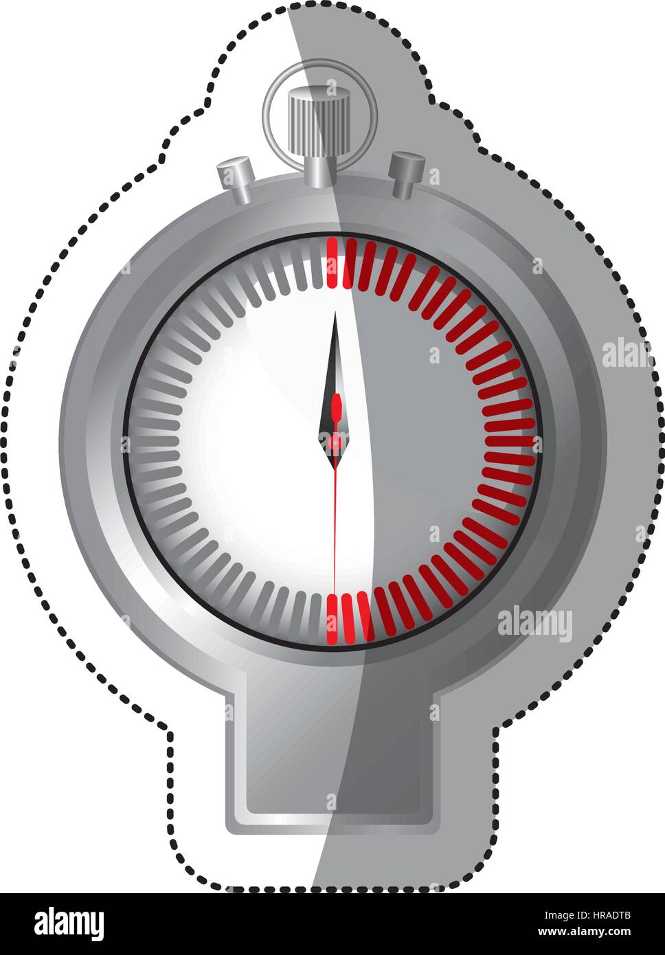 sticker chrome stopwatch timer counter icon Stock Vector Image & Art ...