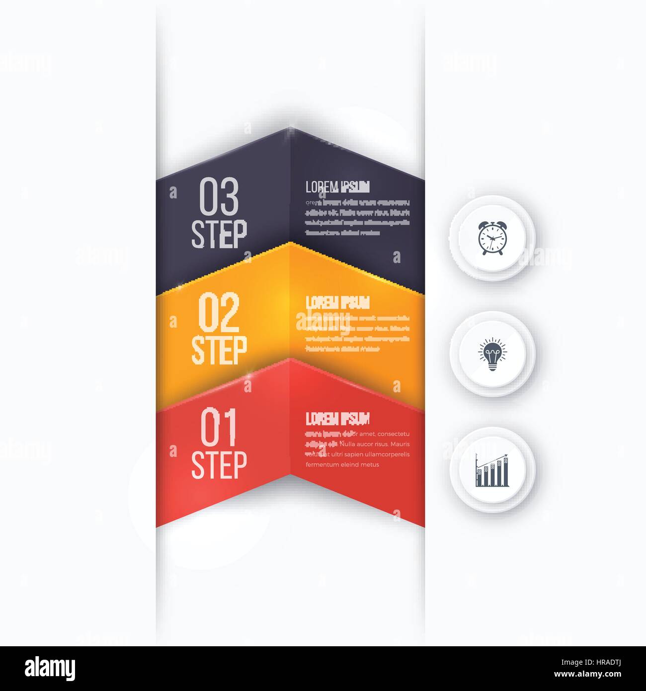 Template infographic steps 3 hi-res stock photography and images - Alamy