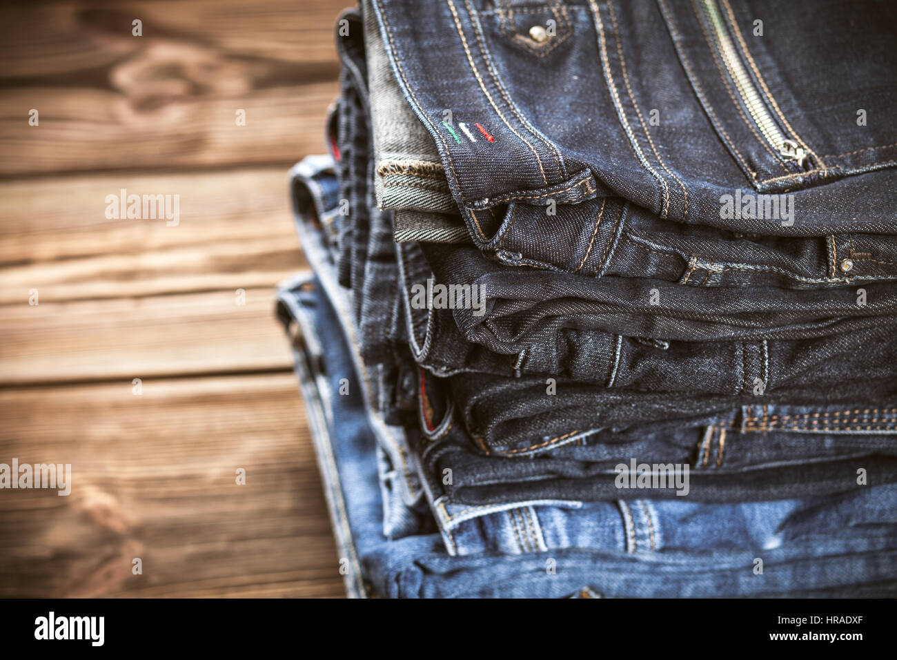 Jeans pile hi-res stock photography and images - Alamy