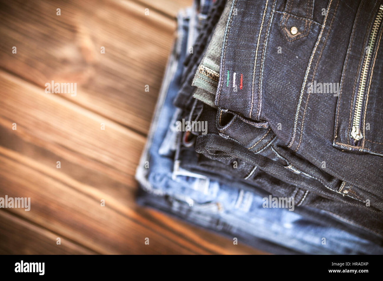 Denim pile hi-res stock photography and images - Alamy