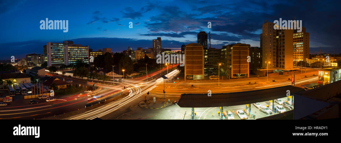 The Harare skyline seen at sunset, Zimbabwe Stock Photo - Alamy