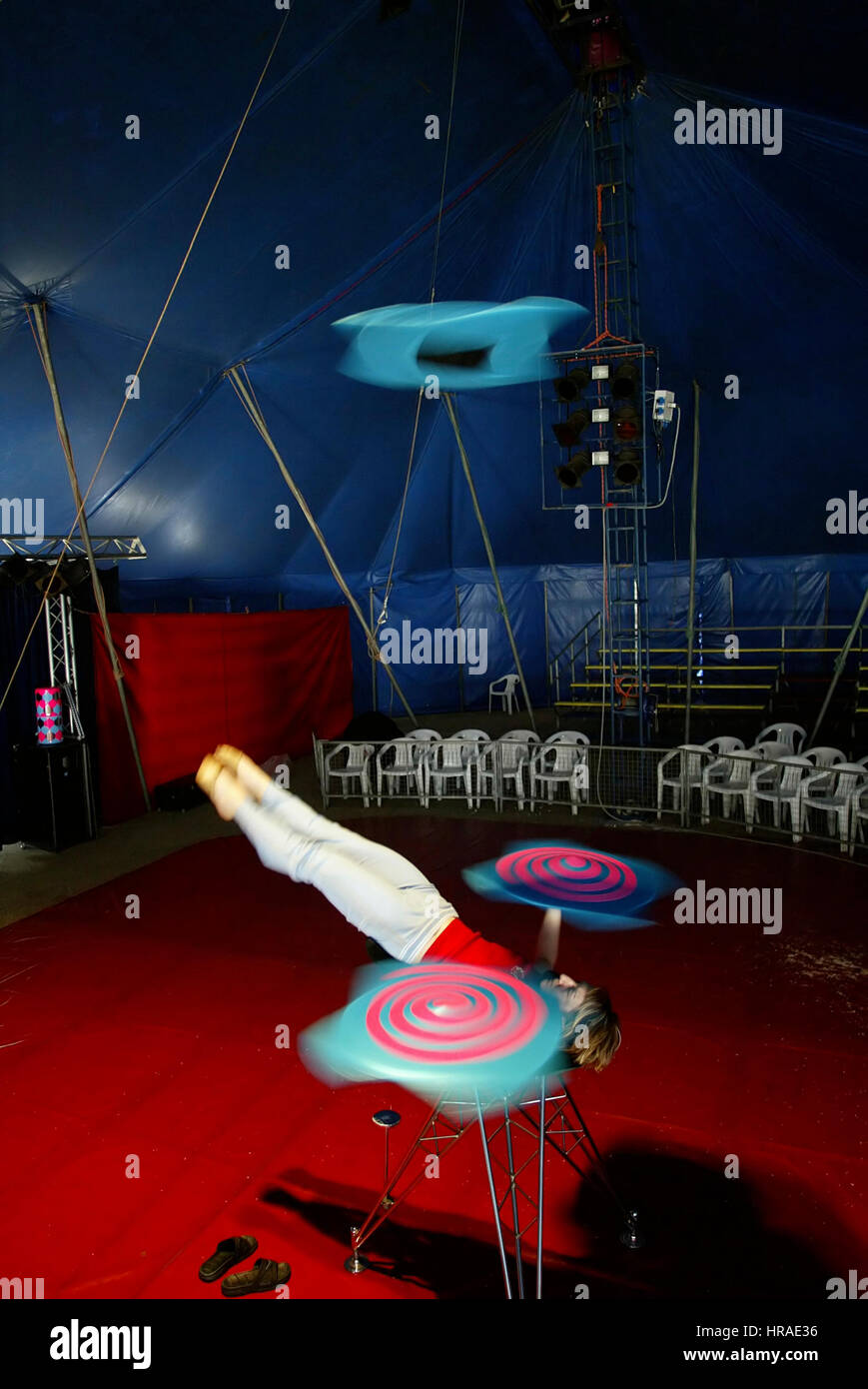 Small dutch circus without animals Stock Photo - Alamy
