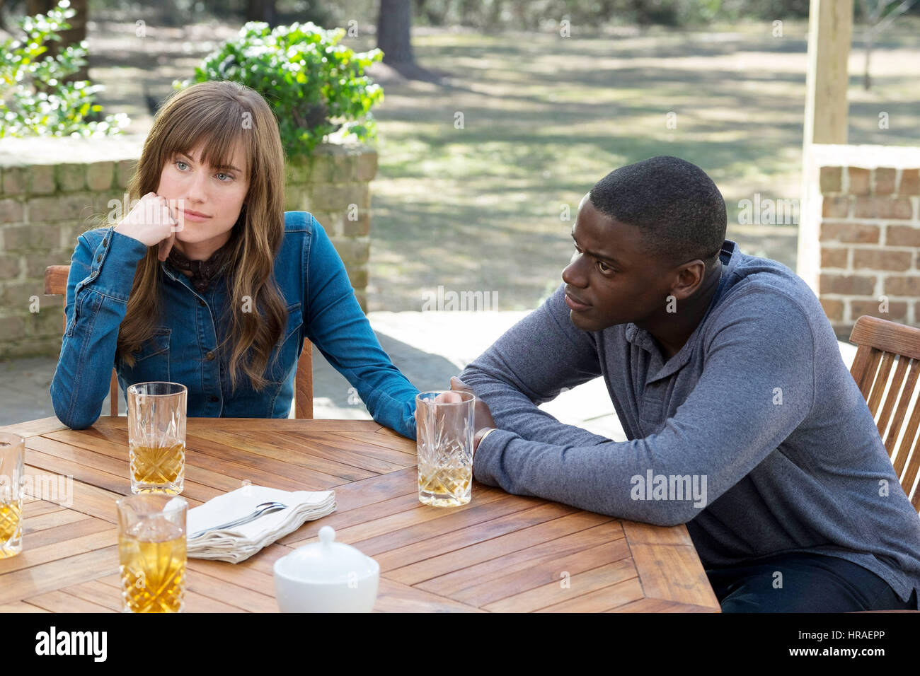 GET OUT, from left, Allison Williams, Daniel Kaluuya, 2017. ph: Justin ...