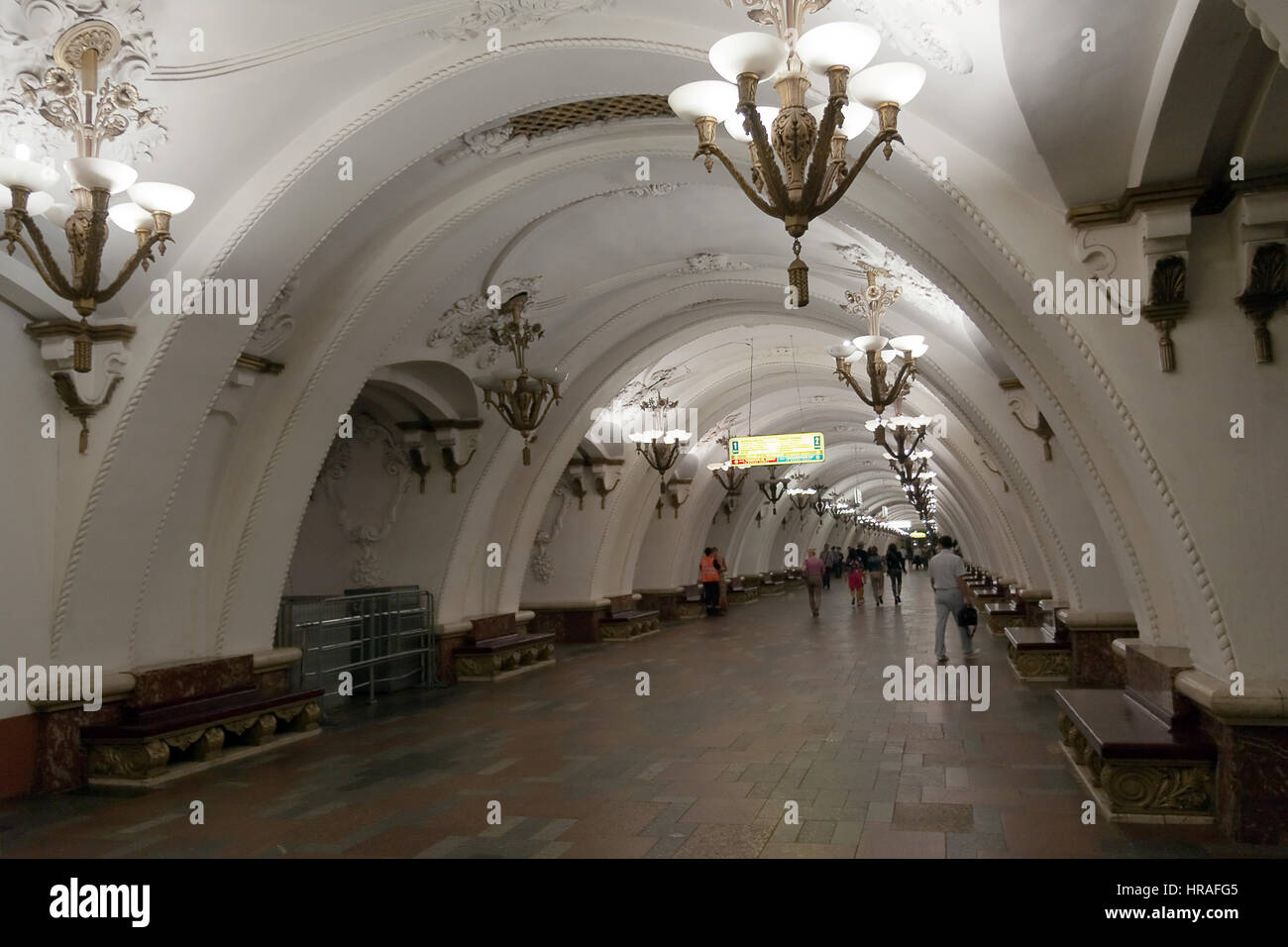 Moscow underground station hi-res stock photography and images - Alamy