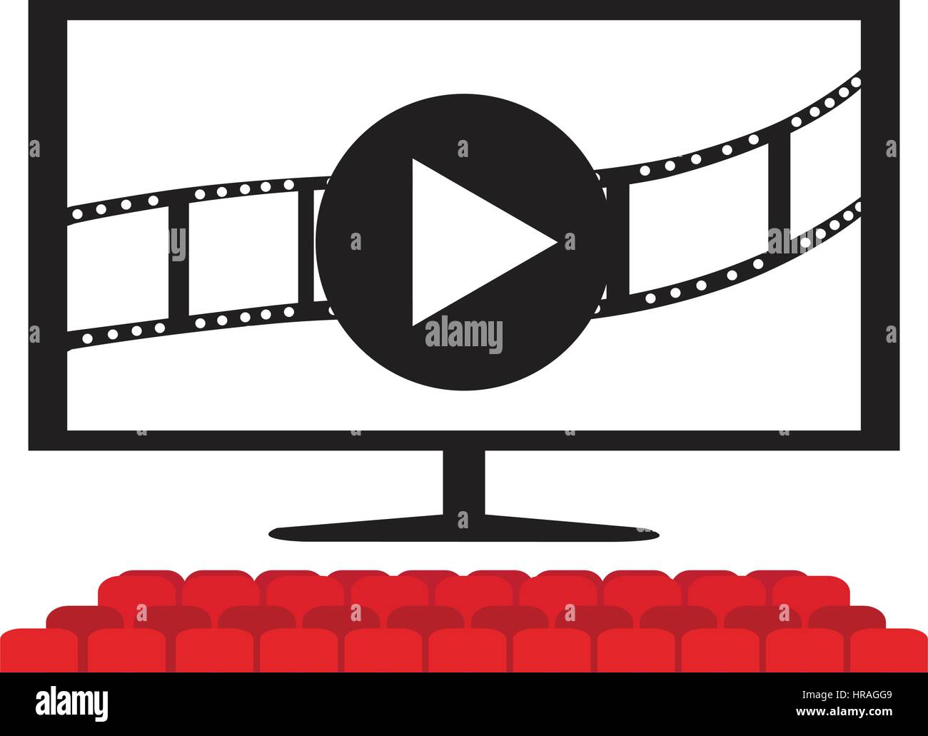 Isolated cinema screen Stock Vector Image & Art - Alamy