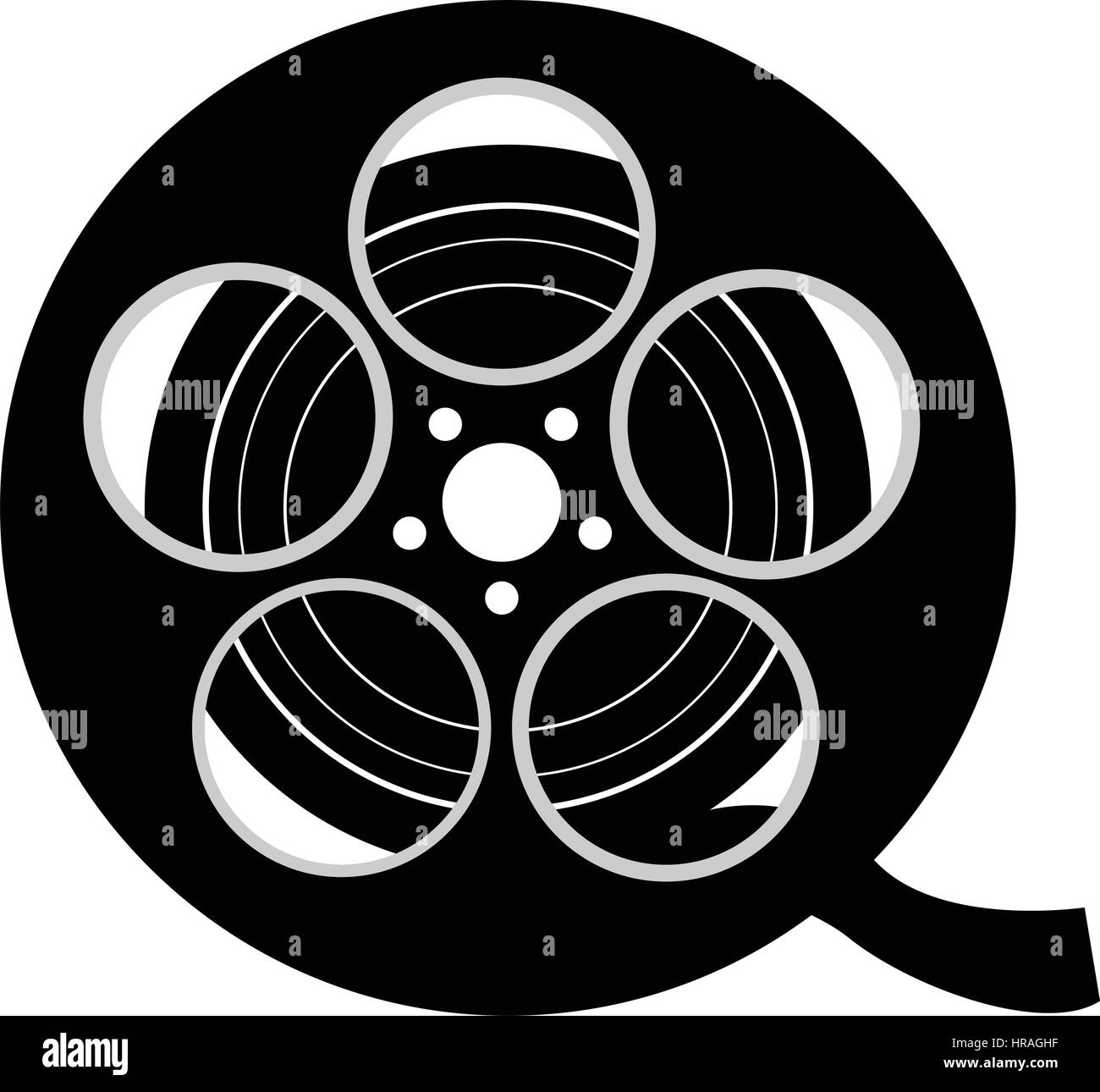 Film roll vector art Black and White Stock Photos & Images - Alamy