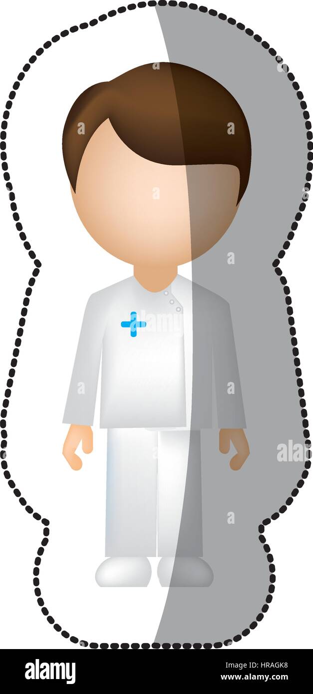 Faceless nurse or doctor art Stock Vector Images - Alamy