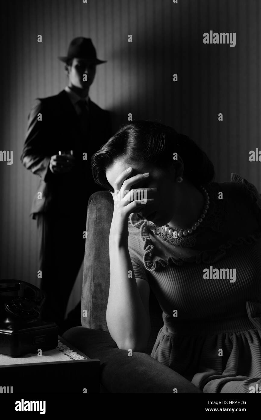 Conflict in family Black and White Stock Photos & Images - Alamy