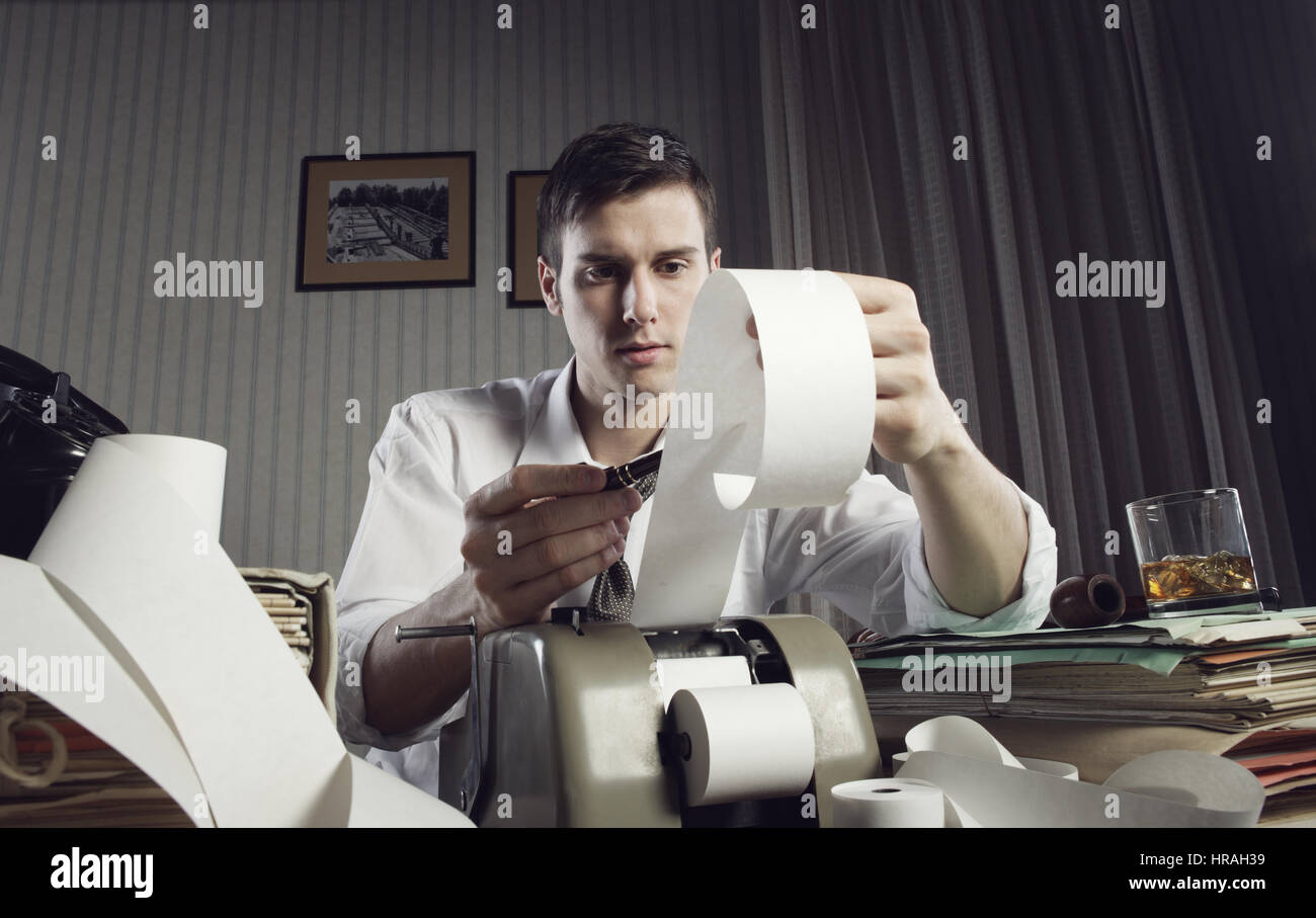 An accountant preparing income taxes Stock Photo - Alamy