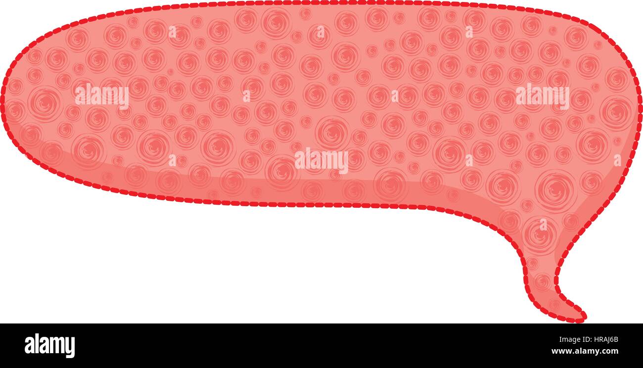 sticker callout for dialogue shape of rectangle rounded with red ...