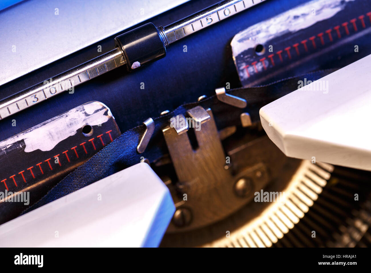 Part of old typewriter in closeup Stock Photo - Alamy